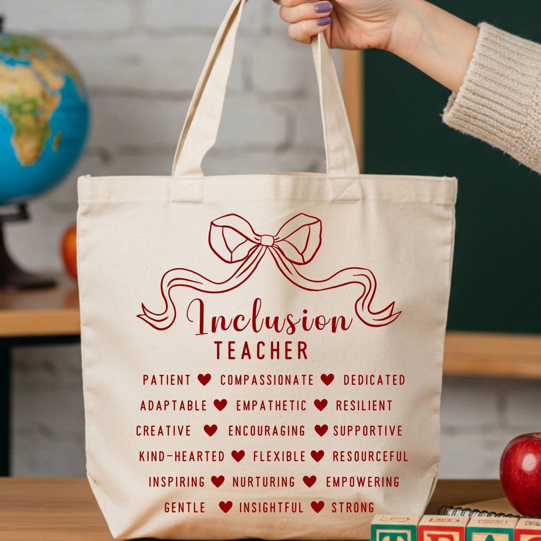 Inclusion Teacher Tote | Teacher Appreciation Gift, Eco-friendly ...