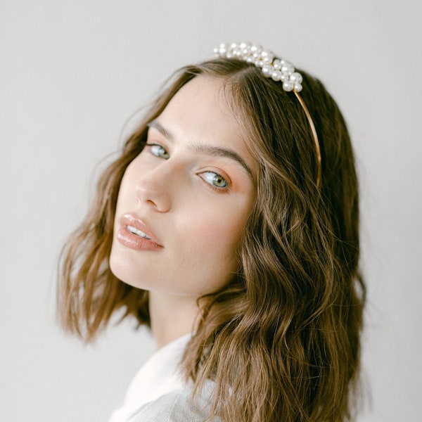 Pearl Headband - Etsy