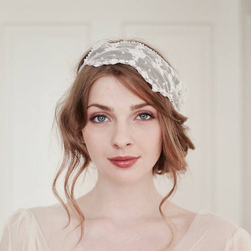 Lace Headpiece - Etsy