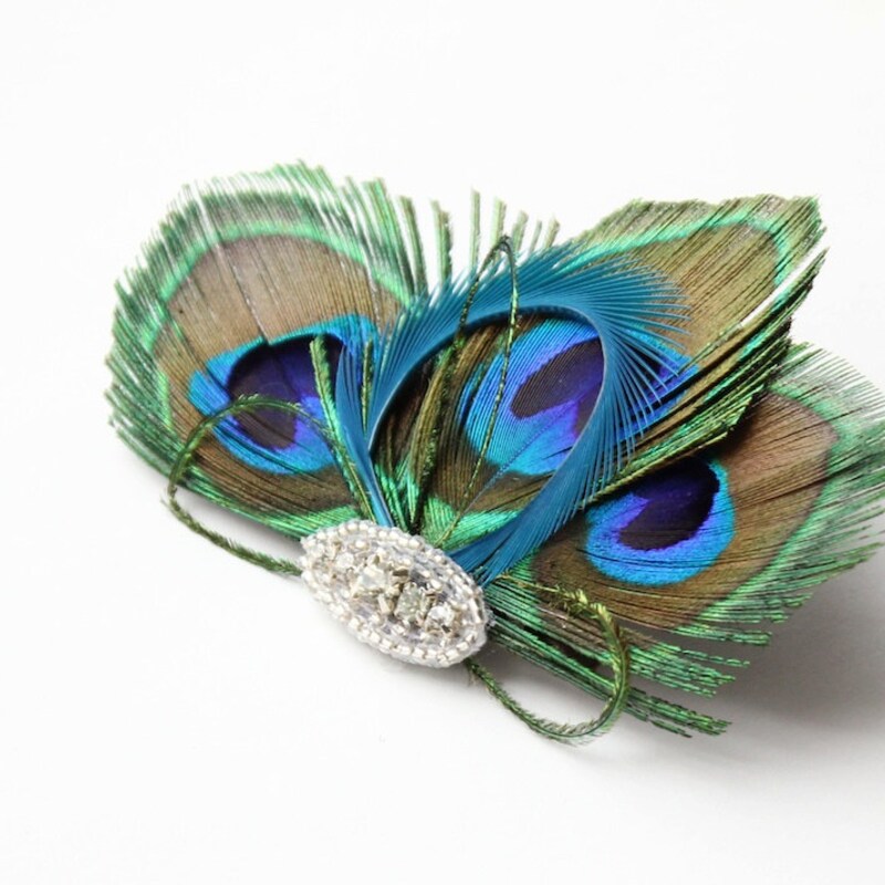 Peacock Shoe Clips - Etsy