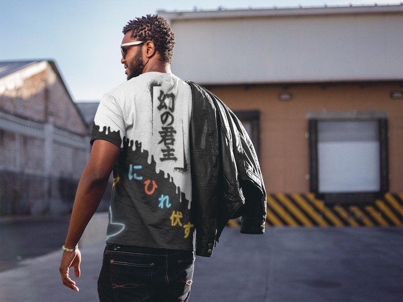 Neon Ghost Graffiti T-shirt – Spray-paint Drip, Mario Franchise, King ...