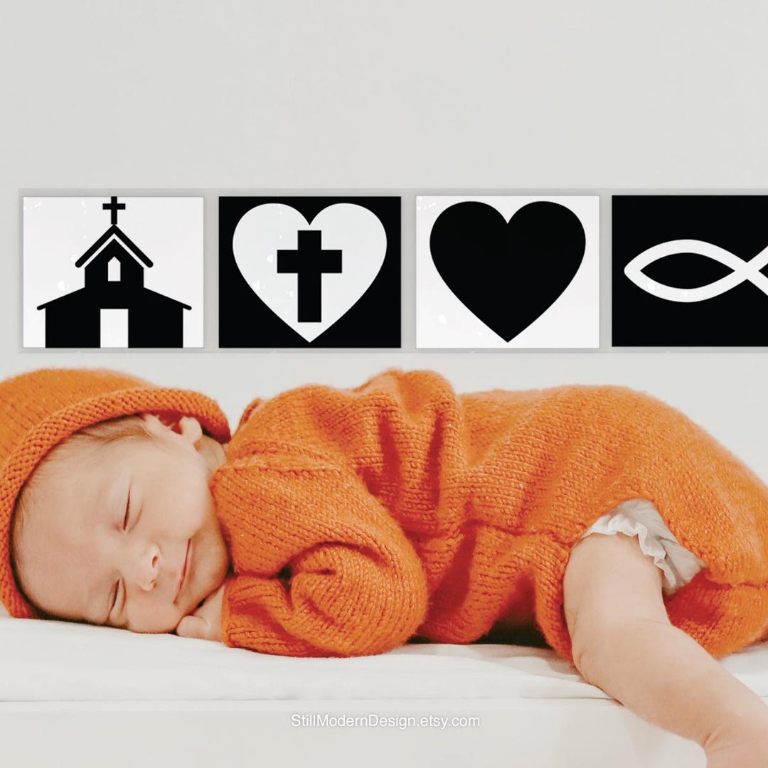 Christian Baby Focus Cards, Newborn Visual Stimulation (digital ...