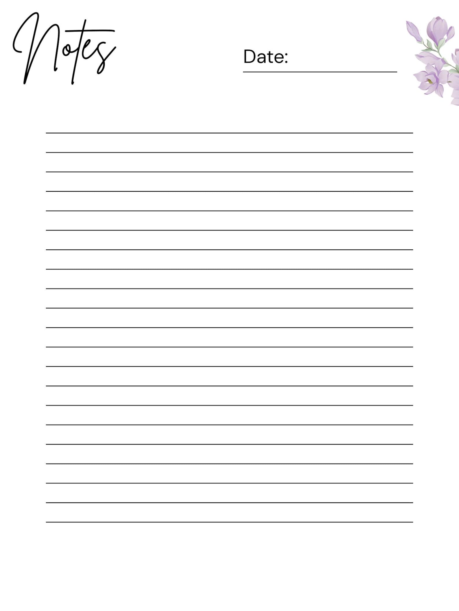 Digital Notebook (purple) - Simple and Easy to Use! - Etsy