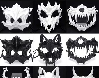 Horror Half Mask Cosplay - Etsy