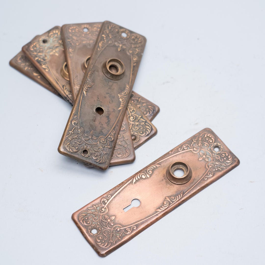 1920 Decorative Copper Door Plates - Etsy