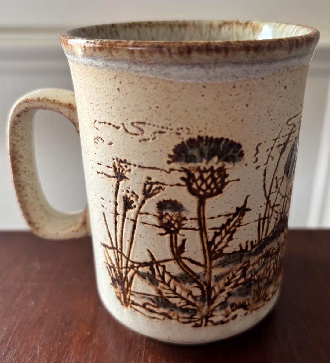 Vintage Dunoon Stoneware Mug Thistle Flower Made in Scotland - Etsy