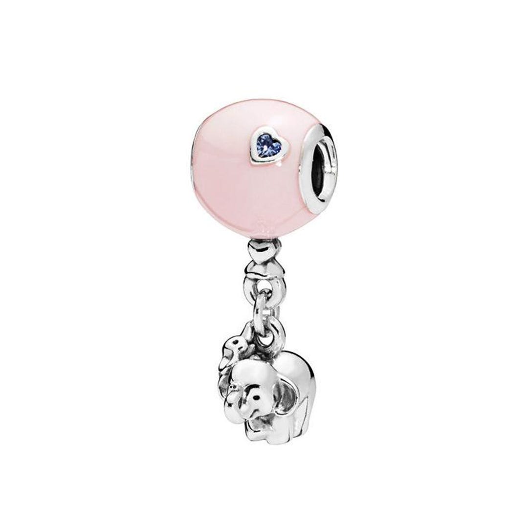 Charm Pandora de plata con elefante y globo rosa - Etsy España