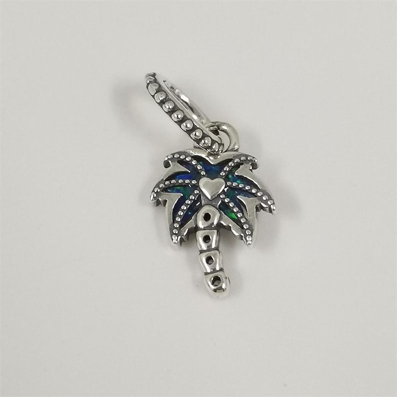 Pandora Opalescent Green Palm Tree Dangle Charm - Etsy