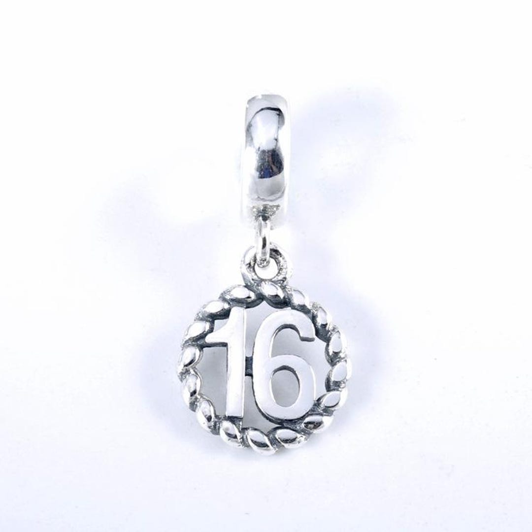Sixteen Pandora Happy 16th Birthday Charm With Free Pouch Sweet 16 - Etsy
