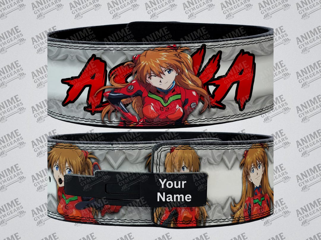 Asuka Evangelion Lever Belt | Anime Gym Powerlifting | 10mm ...