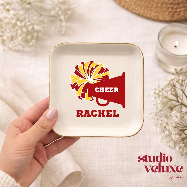 Personalized Cheer Trinket Dish, Cheer Senior Night Gifts, Cheer ...