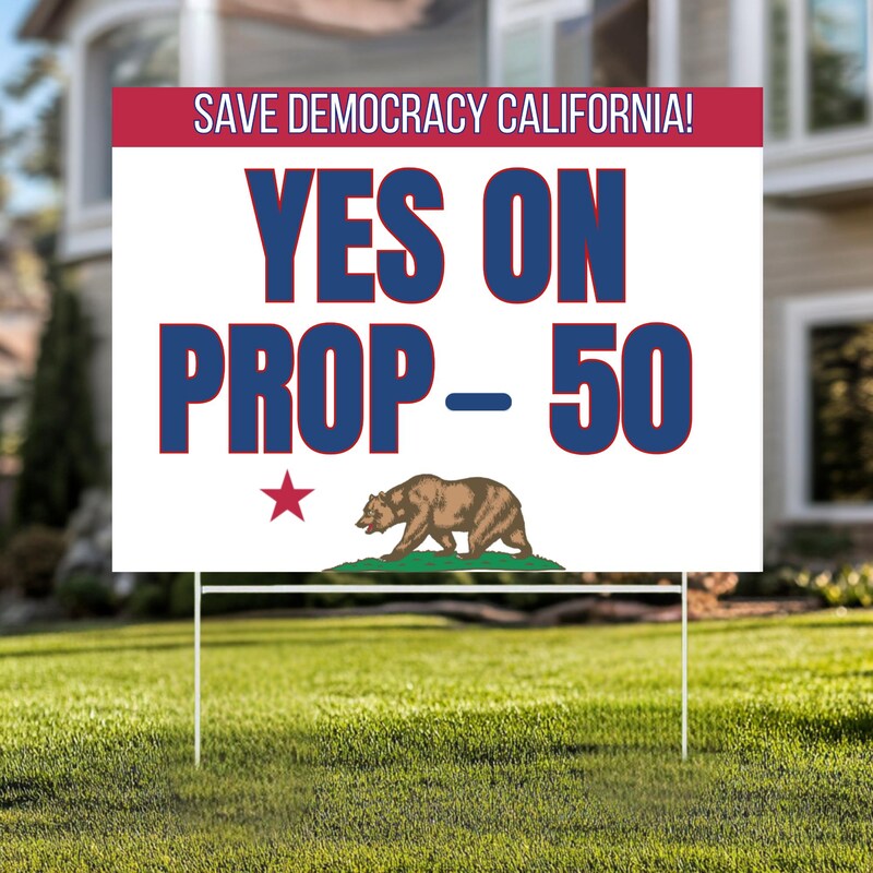 Yes on Prop 50 - Etsy