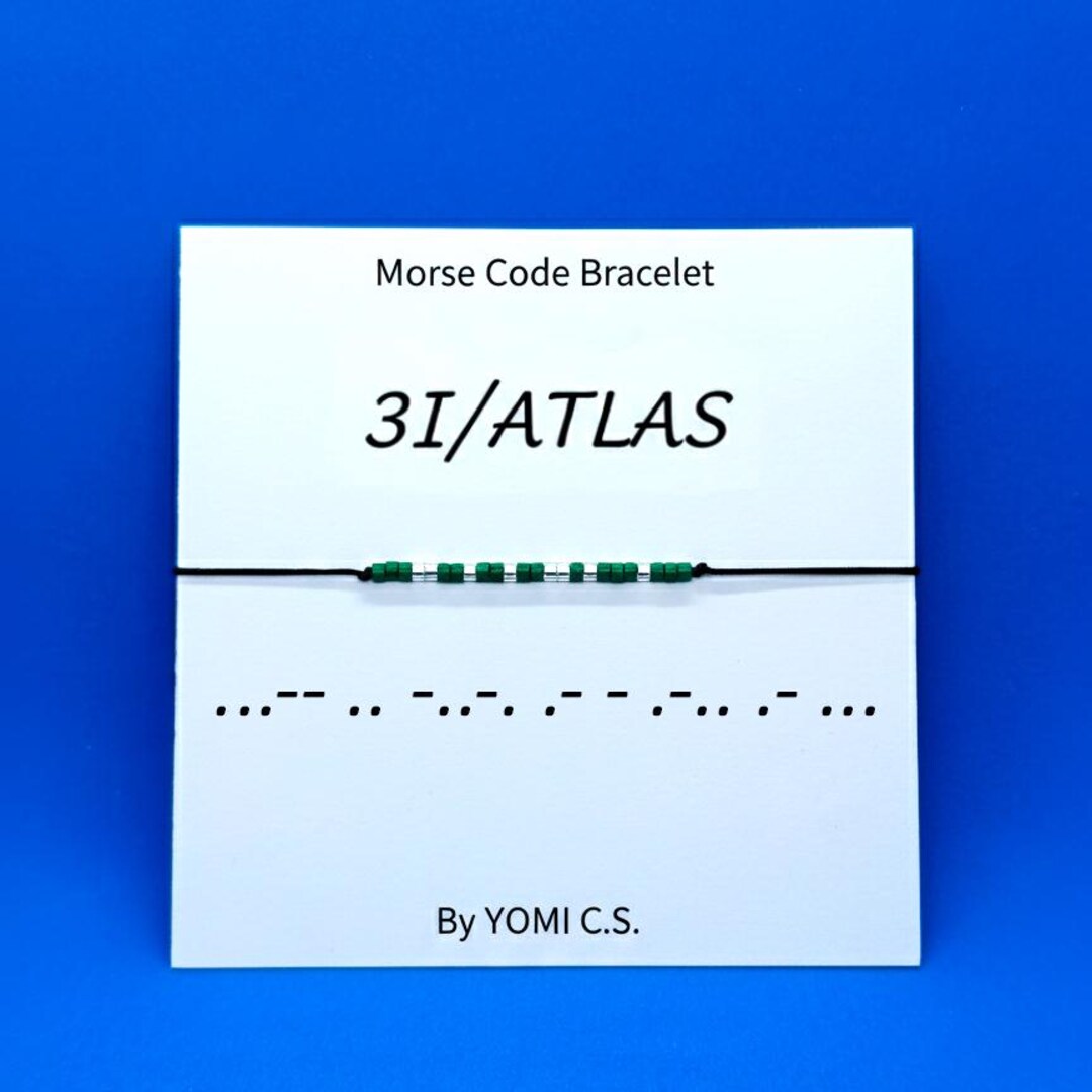 3i/atlas Comet Morse Code Bracelet, Miyuki Beads UFO Alien Jewelry ...
