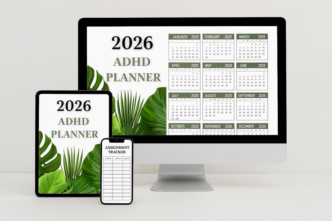 ADHD Planner Bundle | Financial & Debt Tracker (digital Printable PDF ...
