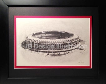 Busch Stadium Drawing - Etsy