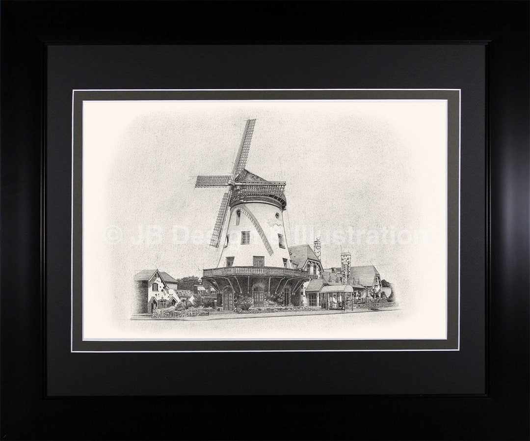 Bevo Mill 16 X 20 Framed Pencil Drawing - Etsy