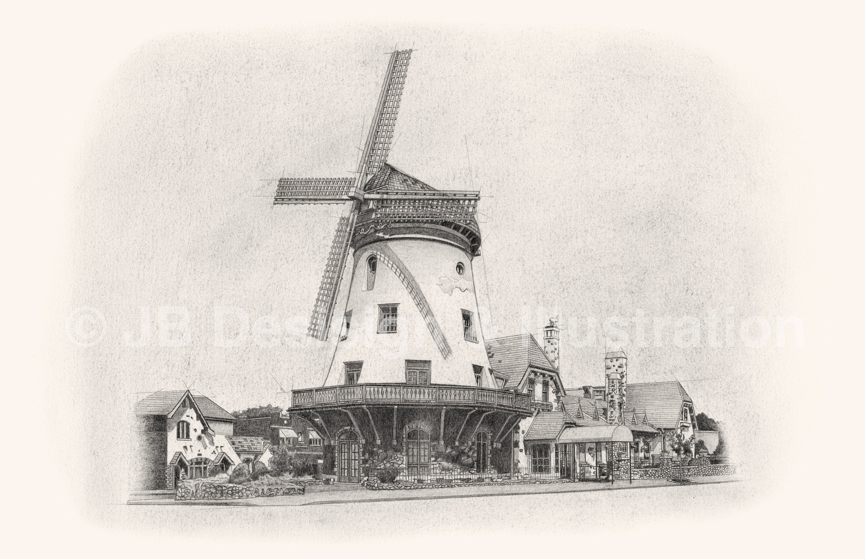 Bevo Mill 16 X 20 Framed Pencil Drawing - Etsy