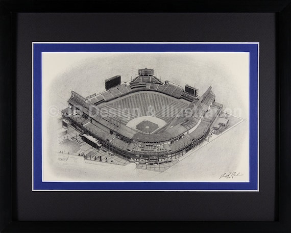 Baseball Field Pencil Drawing