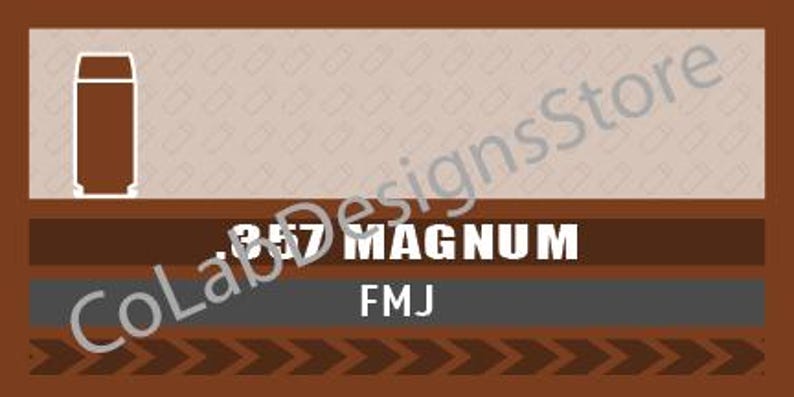 Ammo Box Labels: 357 Magnum Printable PNG & PDF (digital Download) - Etsy