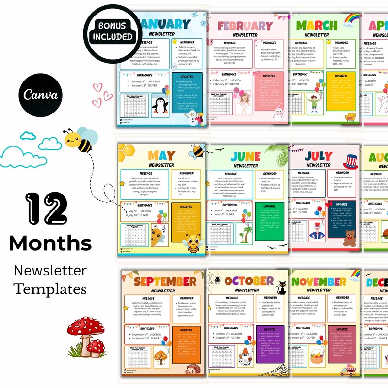 Newsletter Template - Etsy