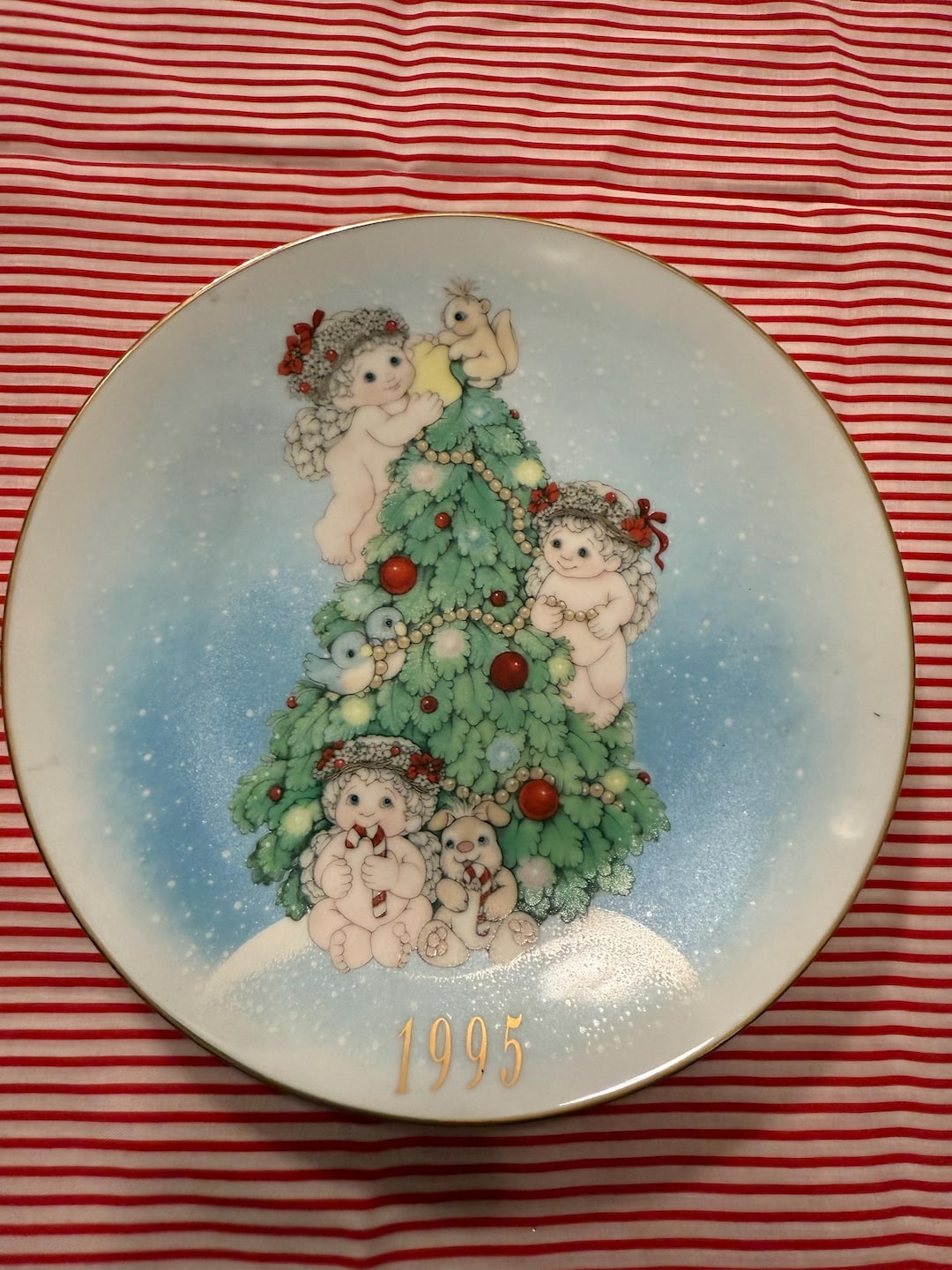 Vintage 1995 Dreamsicles Collectible Christmas Plate – Cherub Holiday ...