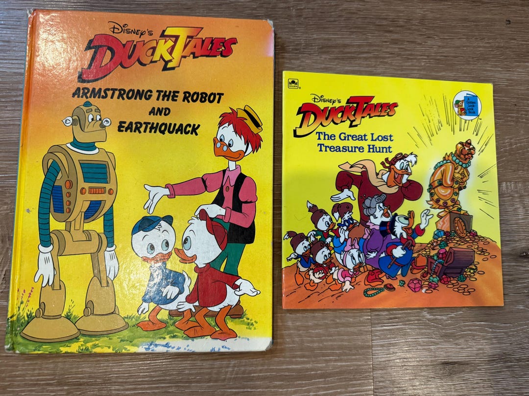 Vintage 1980s Ducktales Book Set: Armstrong, Treasure Hunt - Etsy