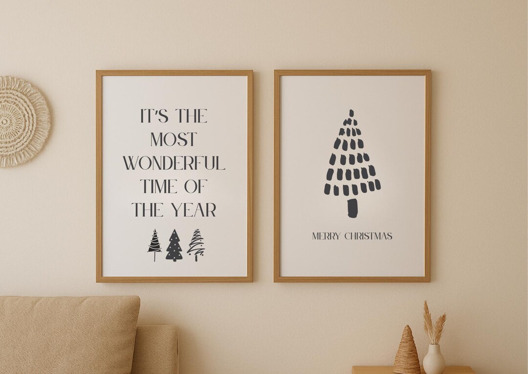 Christmas Poster Set – Christmas Wall Art – Christmas Poster – Winter ...