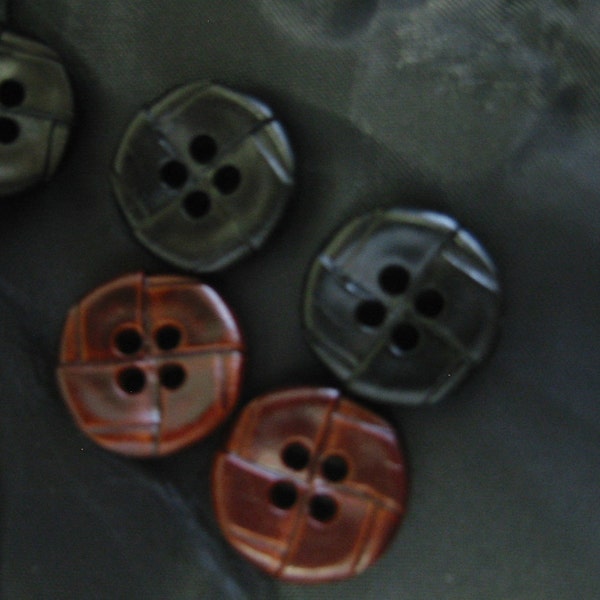 Burgundy Leather Buttons - Etsy