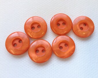 Orange buttons | Etsy