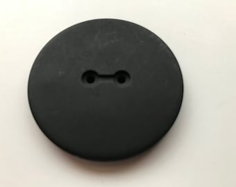 Black Satin Button | Etsy