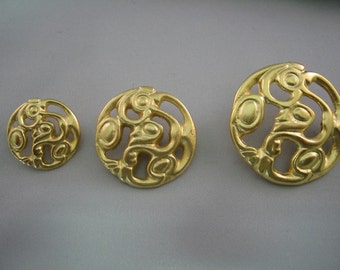 Gold buttons | Etsy