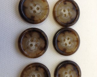 6 Large Buttons | Etsy