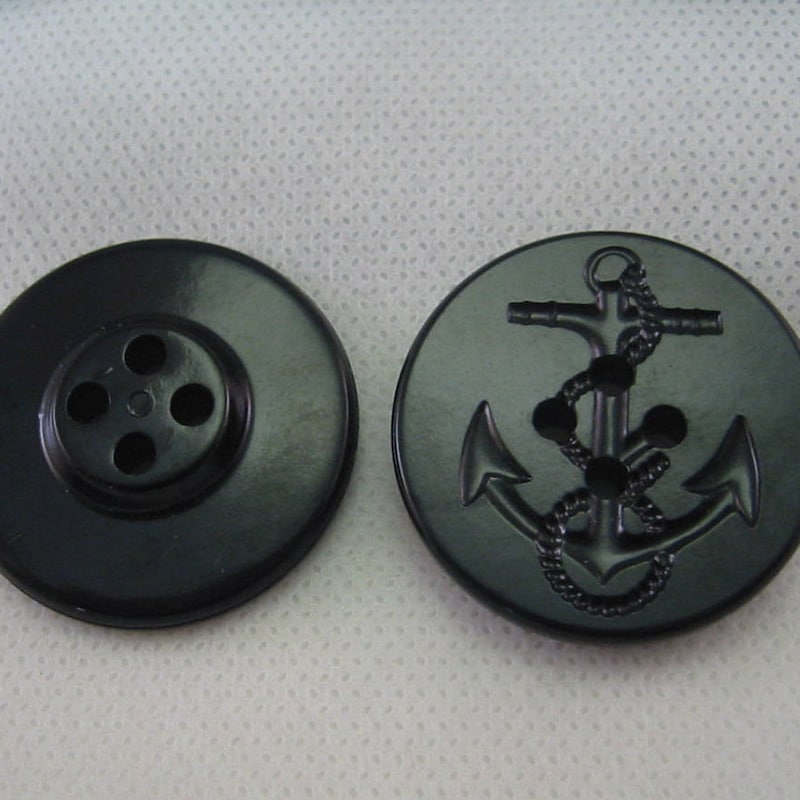 Black Coat Buttons - Etsy