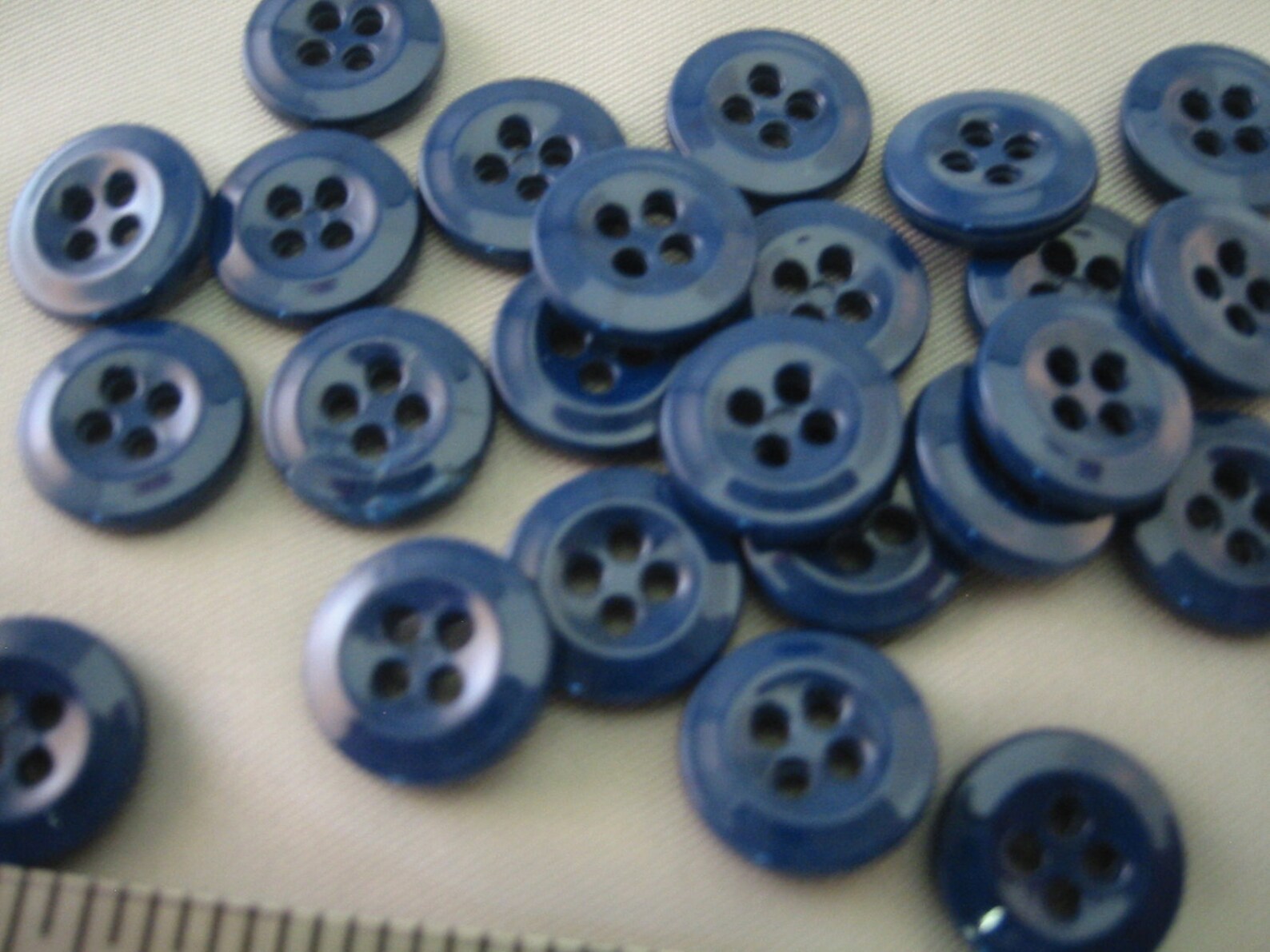 Navy Button Blue Button 4 hole Lot of 10 Buttons are | Etsy
