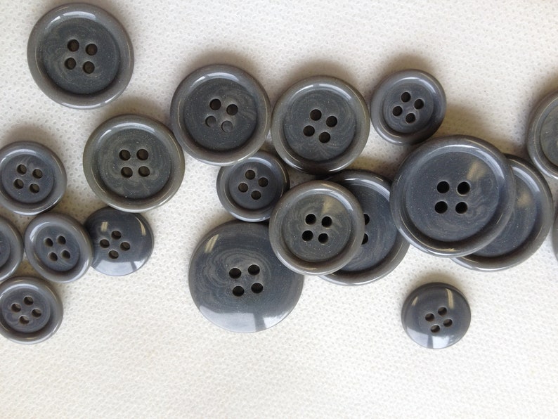 Gray Buttons - Gray Suit Buttons - Gray Coat Buttons - Gray Pant ...