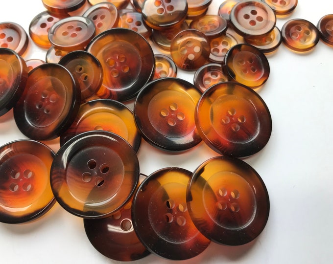 Orange Buttons Three Sizes Available 7/822mm - Etsy