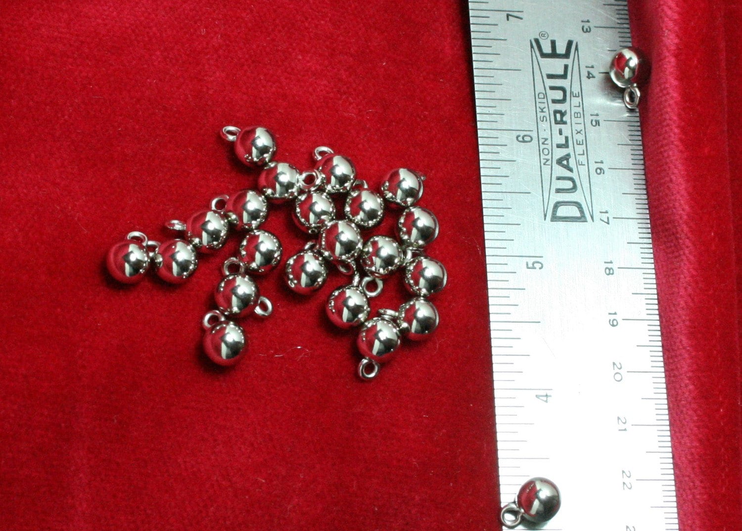 Ball Buttons Chrome Color With Wire Loop Shank 7mm Diameter - Etsy