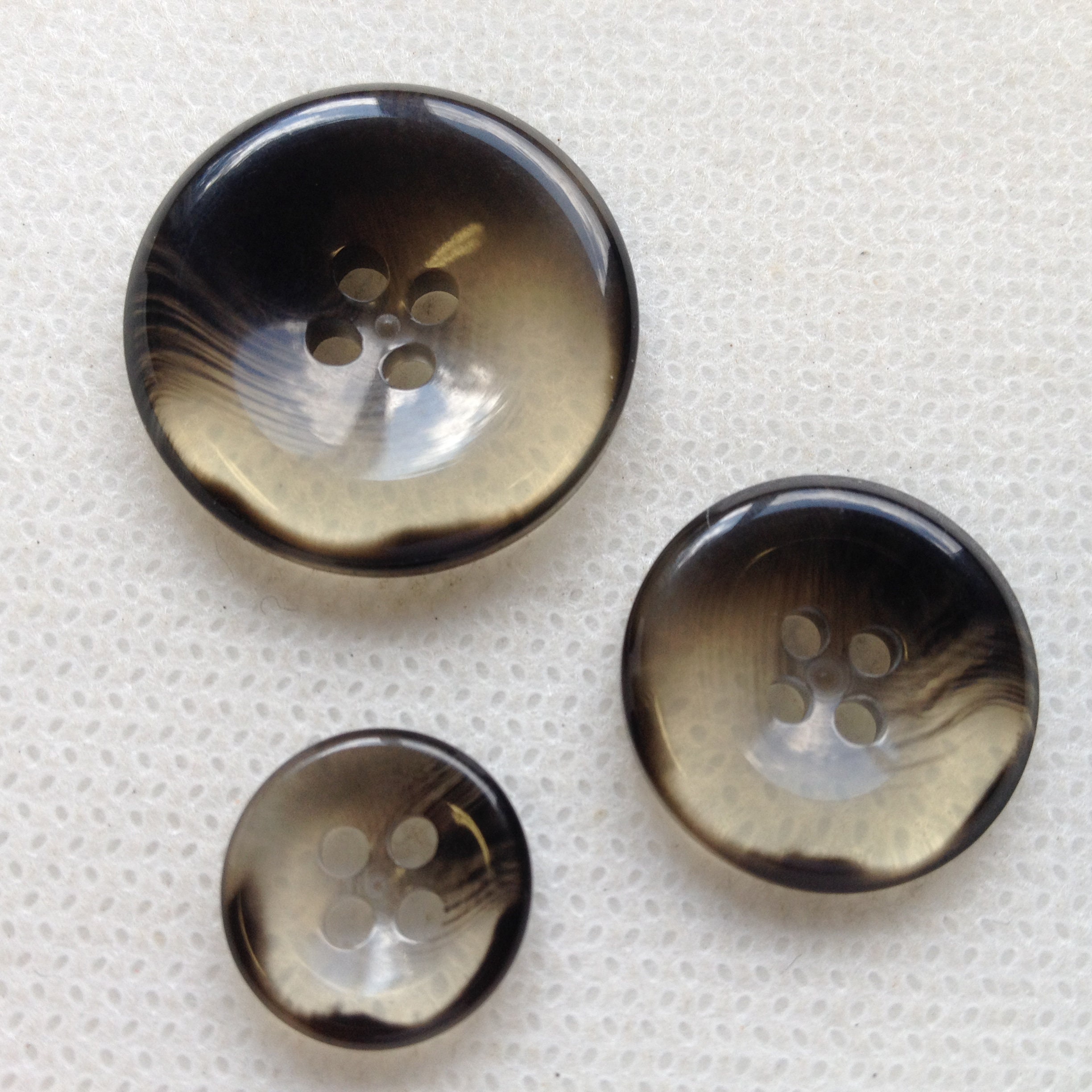 Black / smoke buttons Three sizes available | Etsy