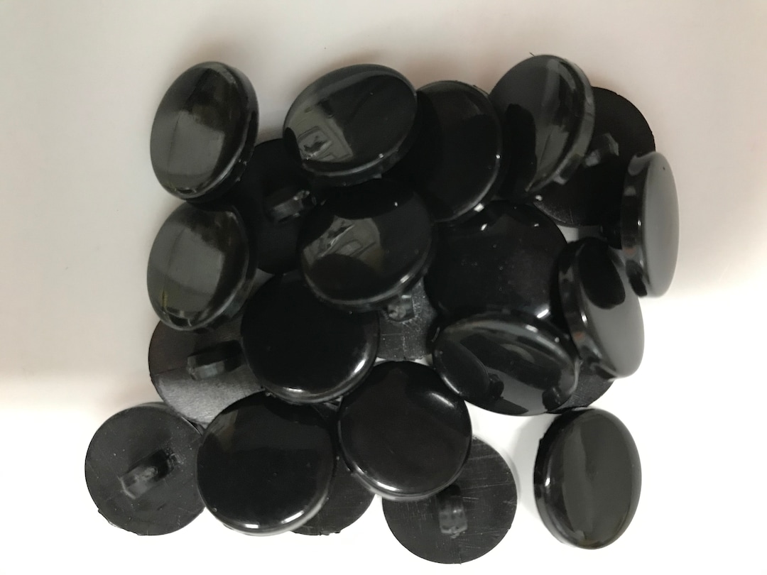 Black Shank Buttons - Small Black Nylon Shirt and Blouse Buttons. 2 ...