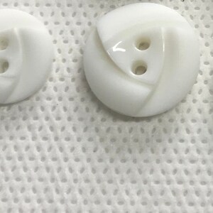 White (satin / Shiny) Button, 2 Hole White Button, 5 Sizes Available ...