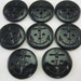 Anchor Button, Peacoat Button, Black Button, 1-1/16" (28mm) in Diameter ...