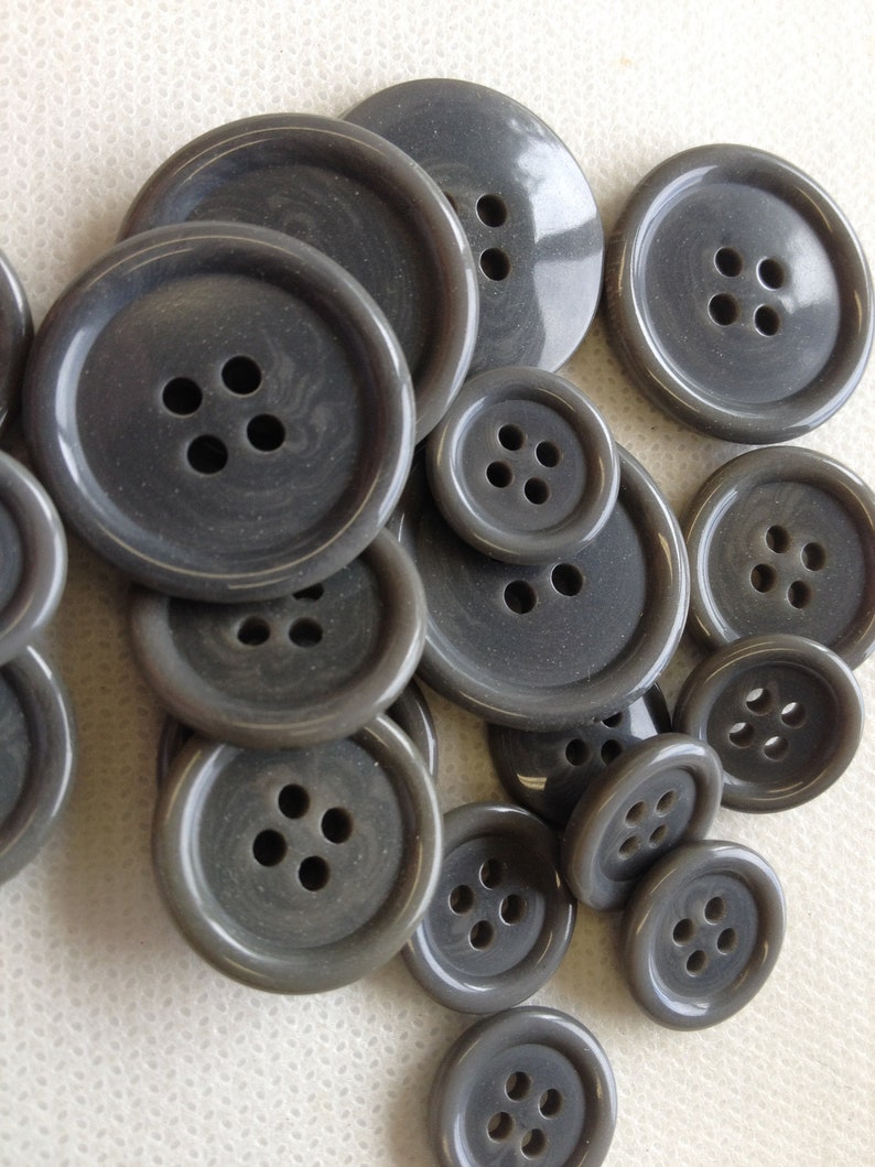 Gray Buttons - Gray Suit Buttons - Gray Coat Buttons - Gray Pant ...