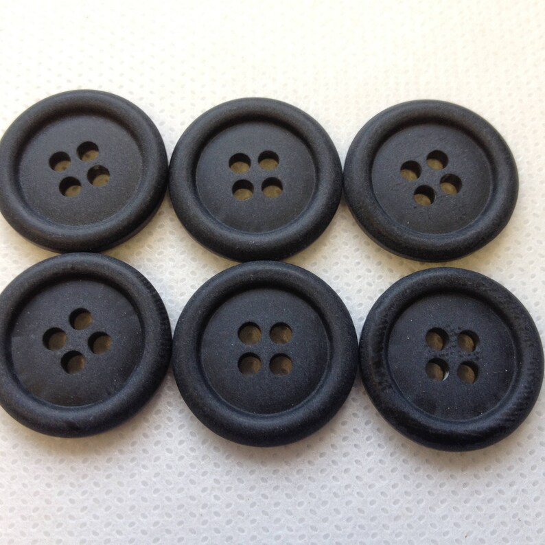 Black Button. Suit Buttons. - 2 Sizes to Choose From - Lot of 6 Buttons ...