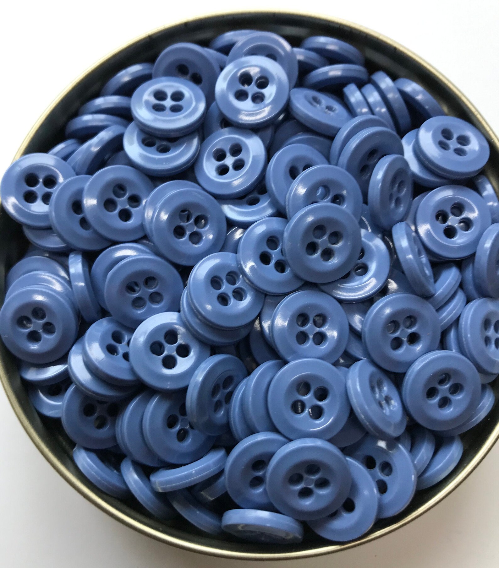 Medium Blue Button Med Blue Buttons 4 Hole Lot of - Etsy UK