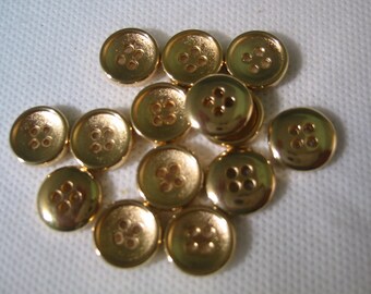 Gold Metal Buttons - Etsy