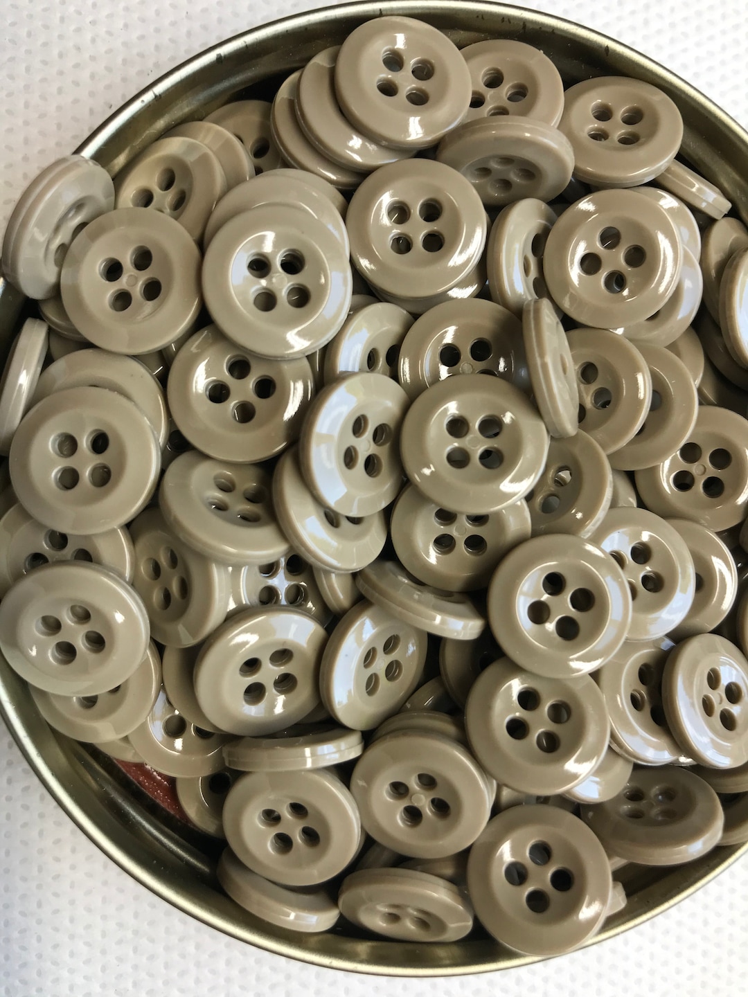 Light Tan, Tan Button, Light Tan Buttons, 4 Hole Lot of 10-50-100-500 ...