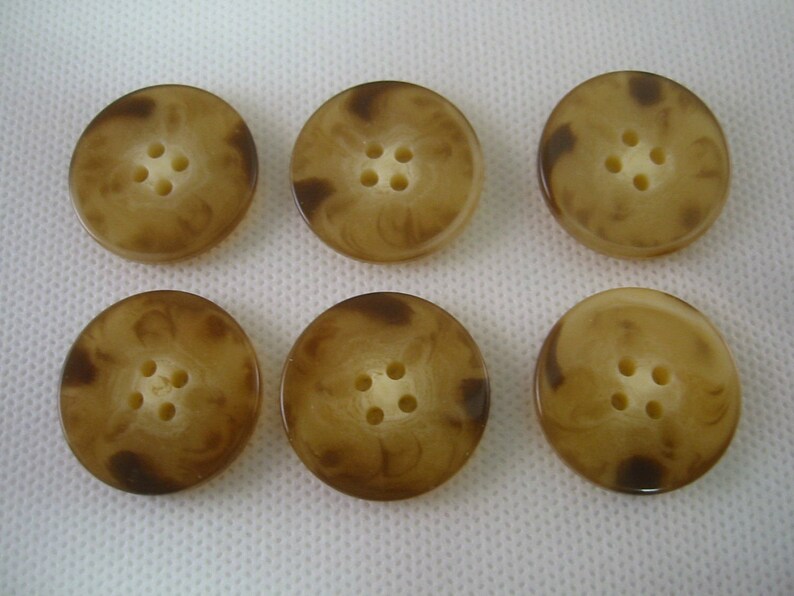 Beige Buttons , Camel Color Buttons , Brown Buttons, Large Size 1 " (25 ...