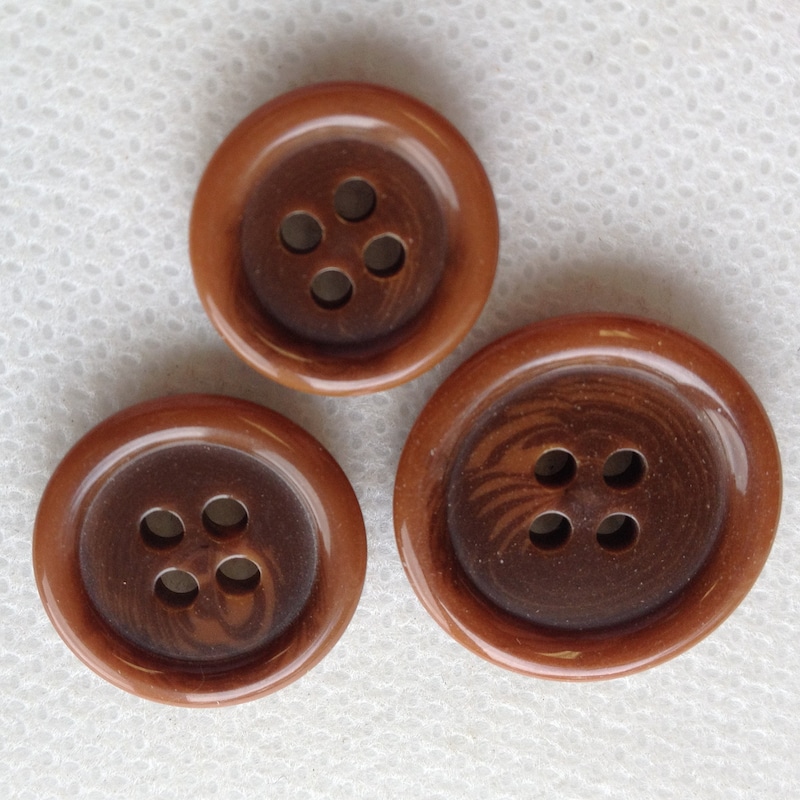 Brown Buttons - Etsy