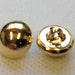 GOLD BUTTON. Half Ball. Size 1/2"(12mm). Small Gold Button. Large Lot ...