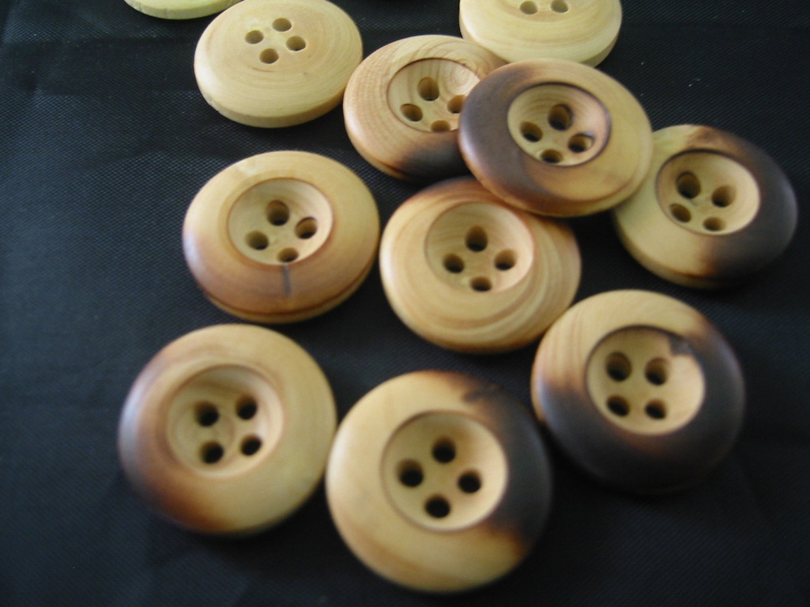 Wood Button 7/8 22mm in diameter Large size Lot of 6 | Etsy